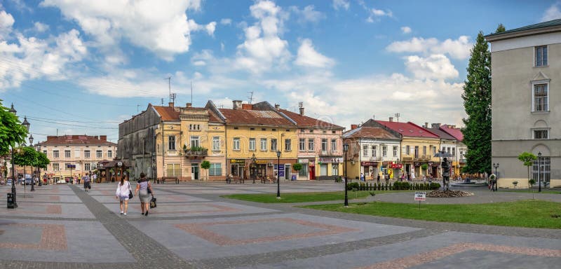 Market Square in Drohobych, Ukraine Editorial Photography - Image of ...