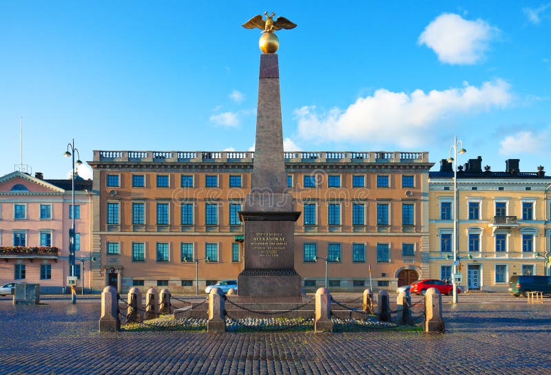 The Market Square in Helsinki, Finland Stock Photo - Image of center ...