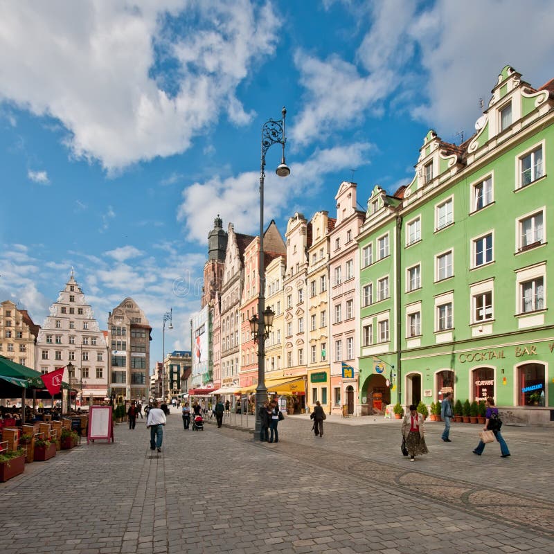 Old Square of Poznan, Poland Stock Photo - Image of city, crooked: 21933902