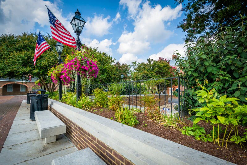 Market Square, in the Old Town of Alexandria, Virginia. Stock Image ...