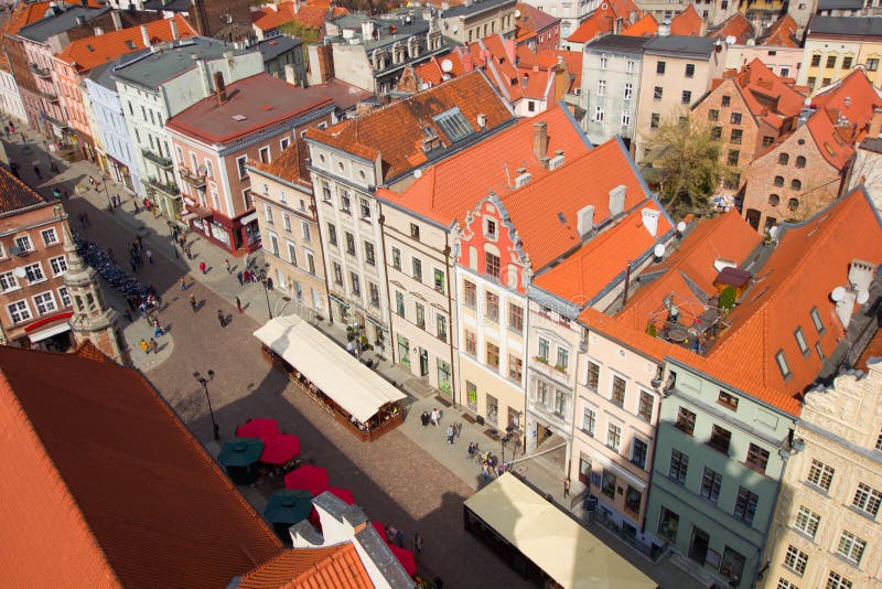 Market Square in Old Town of Torun, Poland Stock Image - Image of rynek ...