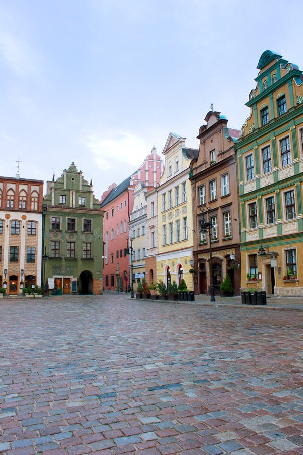 Old Square of Poznan, Poland Stock Photo - Image of city, crooked: 21933902