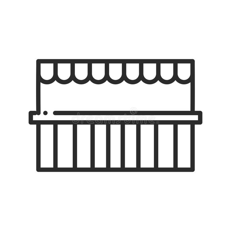 Market stall icon stock vector. Illustration of street - 273053843