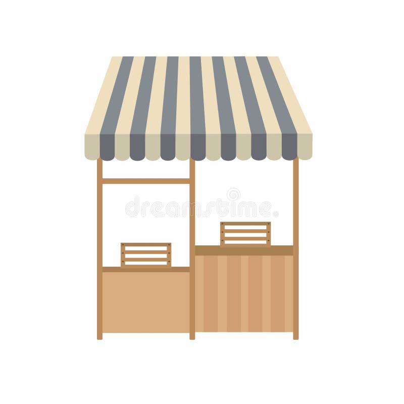 Market stall stock illustration. Illustration of business - 280293266