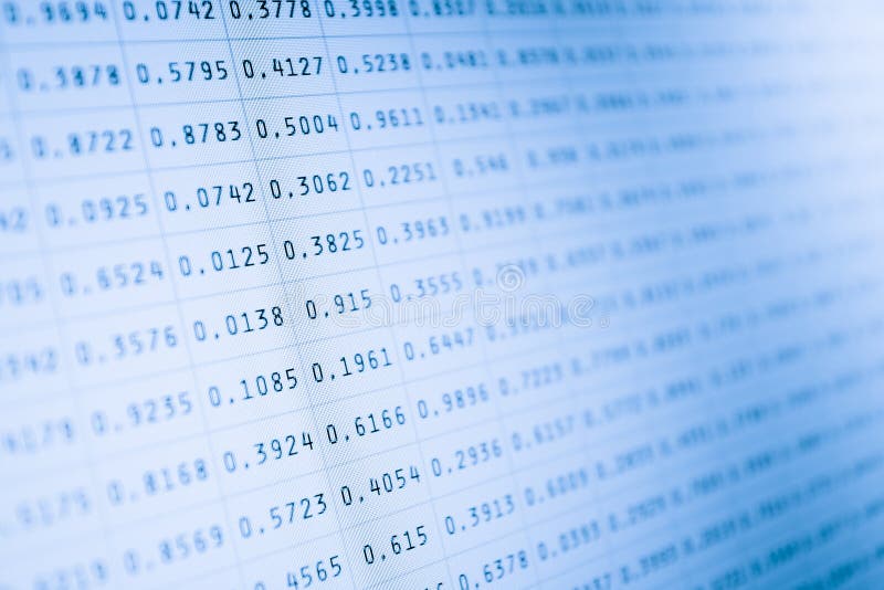 Market Stats on Computer Screen Stock Photo - Image of abstract ...