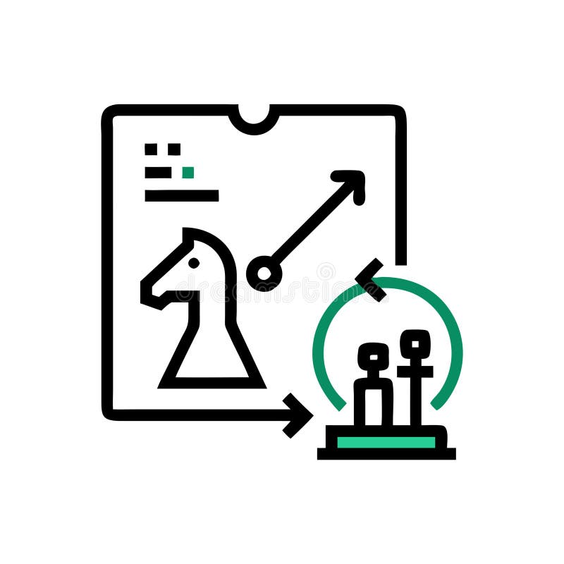 Market Strategy Development Icon Stock Vector - Illustration of ...