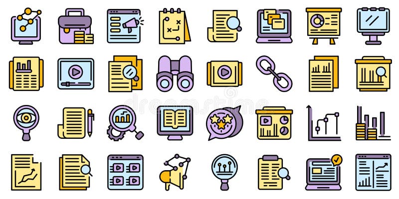 Case Studies Icons Stock Illustrations – 124 Case Studies Icons Stock ...