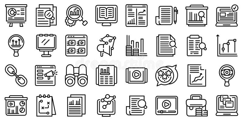 Case Studies Icons Stock Illustrations – 127 Case Studies Icons Stock ...