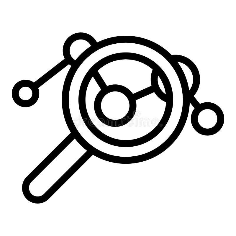 Market Target Audience Icon, Outline Style Stock Illustration ...