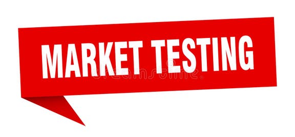 Market Testing Banner. Market Testing Speech Bubble Stock Vector ...