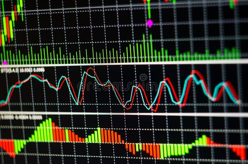 Market Trade Background Graph with Red and Green Candles Stock ...