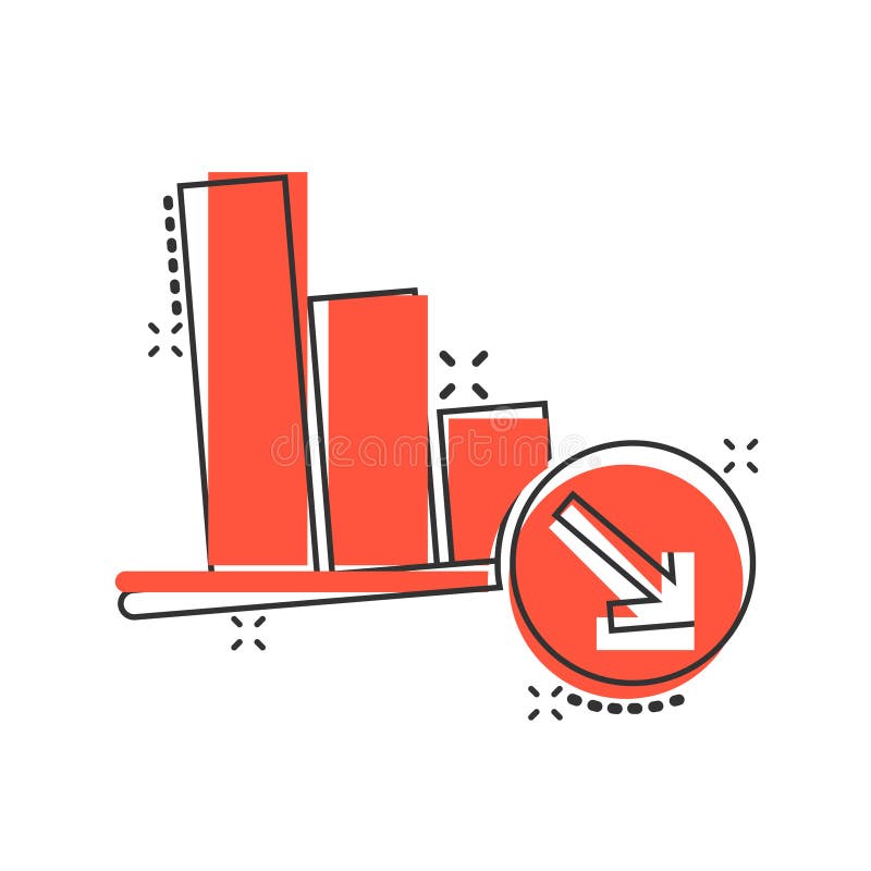 Market Trend Icon In Flat Style. Growth Arrow With Magnifier Vector ...