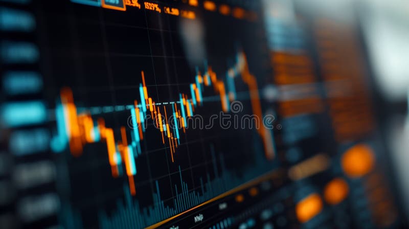 Market Trends Reveal Significant Fluctuations Against a World Map ...
