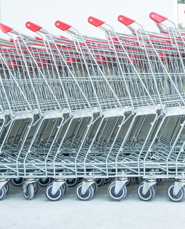 Market trolley stock photo. Image of basket, cart, parking - 46620348