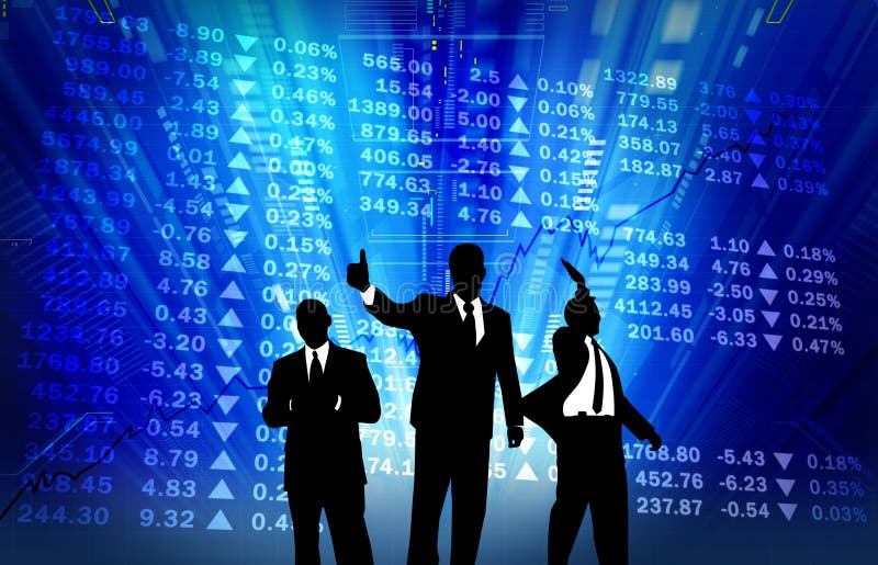 Stock market uptrend stock illustration. Illustration of abstract ...