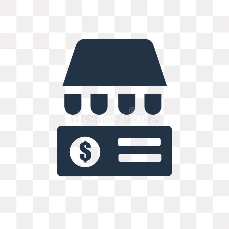 Market Vector Icon Isolated on Transparent Background, Market T Stock ...
