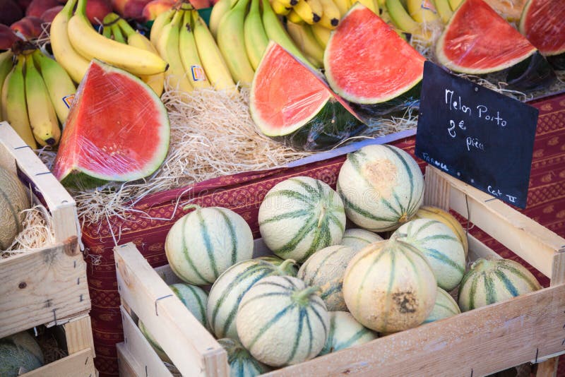 Vegetables on Provence Market Stock Photo - Image of luberon, sale ...