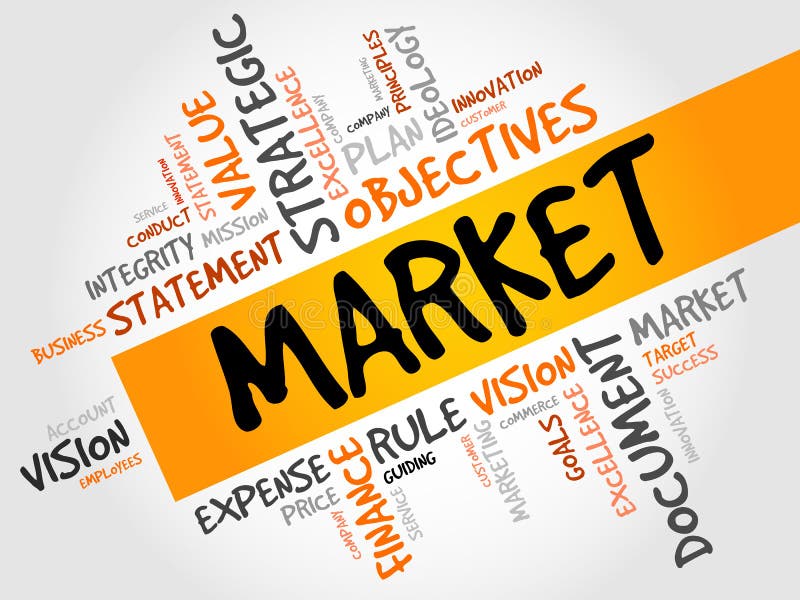 Market word cloud stock illustration. Illustration of operation - 201876162