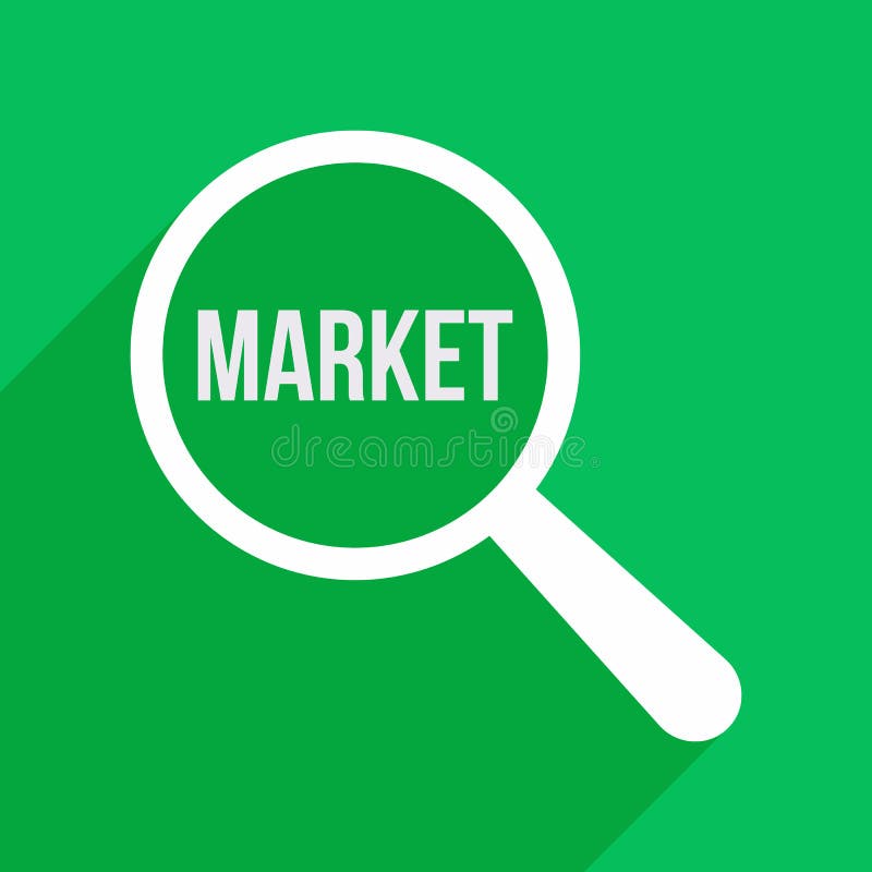 Market Word Magnifying Glass Stock Vector - Illustration of freedom ... Market Word Magnifying Glass Stock Vector - Illustration of freedom ...