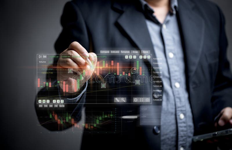A Marketer is Analyzing a Bar Graph of a Trading Market. Traders are ...
