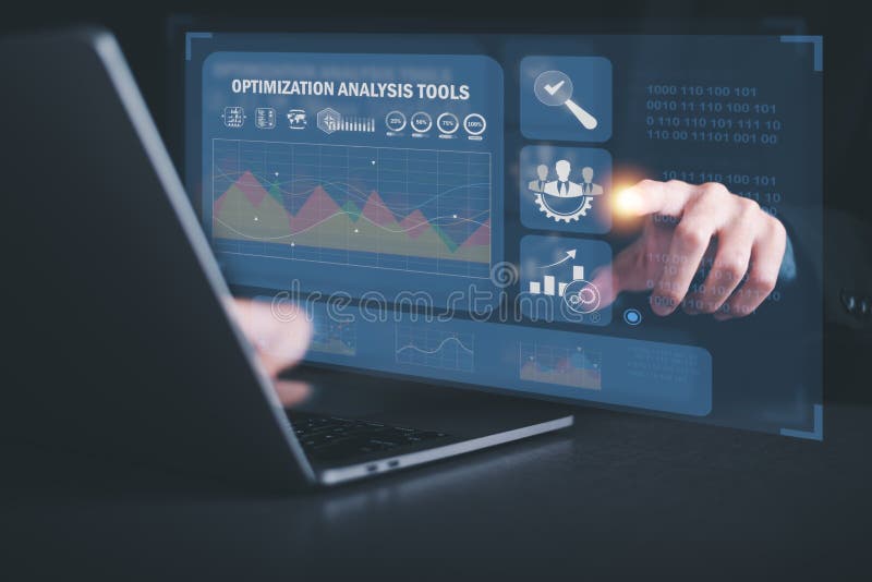 Marketer Pointing To Graph and Showing SEO Concept, Optimization ...