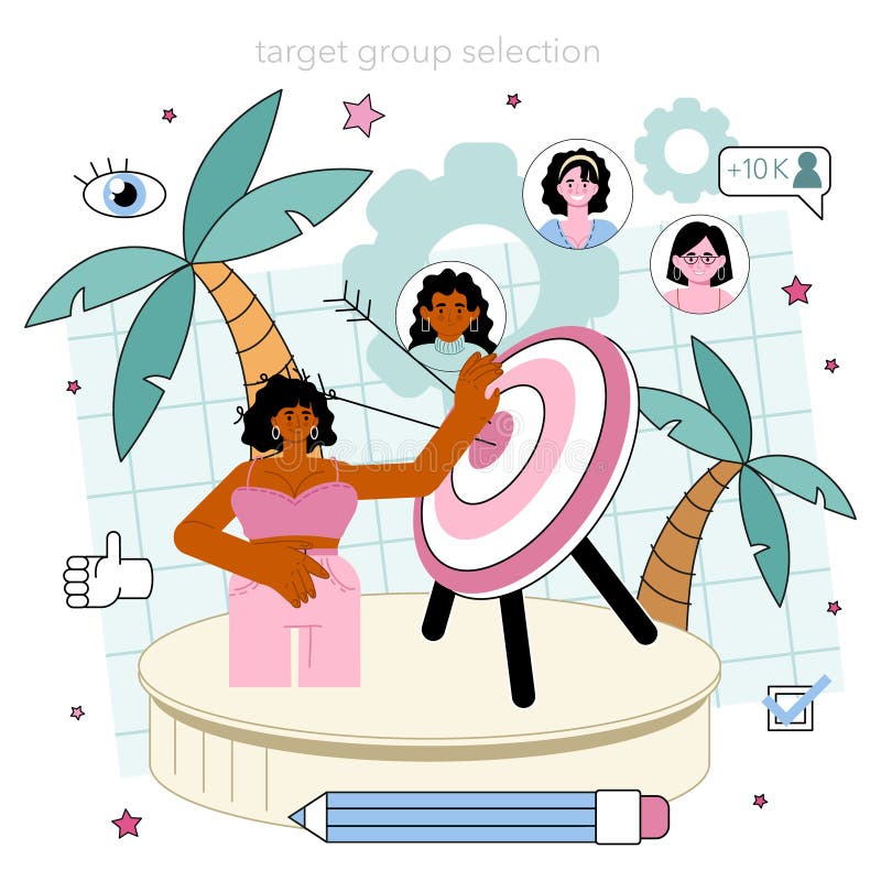 Marketer. Product Launching and Promotion Stock Vector - Illustration ...