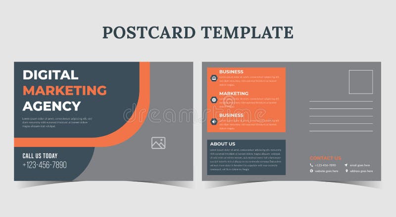 Marketing Agency Postcard Template, Marketing Promotion Postcard ...