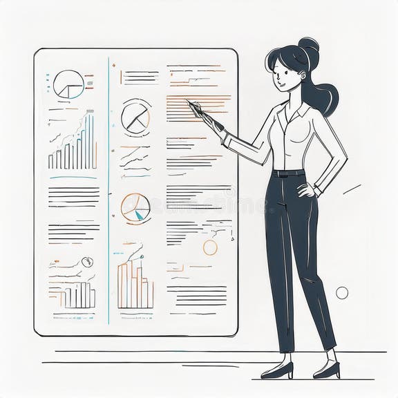 Marketing Analyst Conducts Market Analysis with Visual Data ...