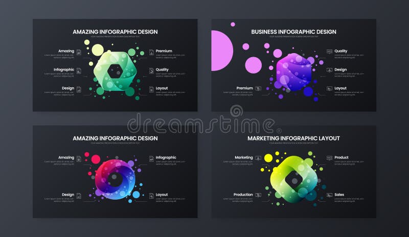 Marketing Analytics Vector Illustration Template. Business Data Design ...