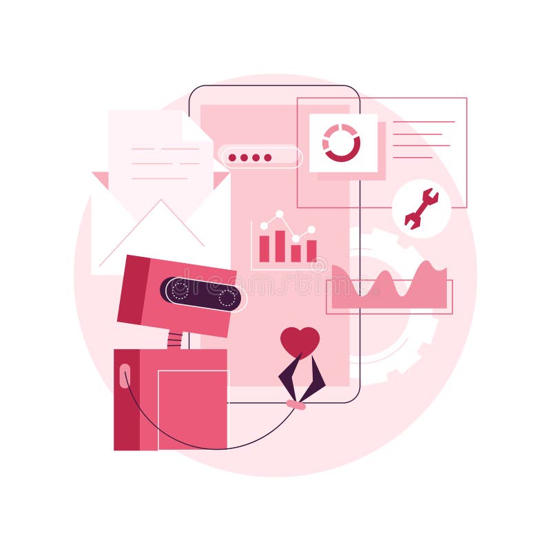 Marketing Automation System Abstract Concept Vector Illustration. Stock ...