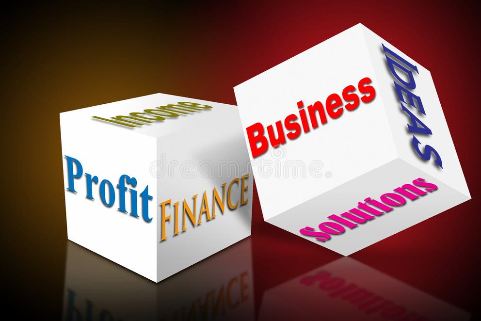 Marketing Business Sales Cube Stock Illustration - Illustration of ...