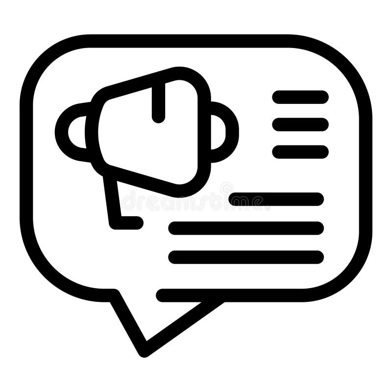 Marketing Campaign Concept with Megaphone Announcing Important Message ...