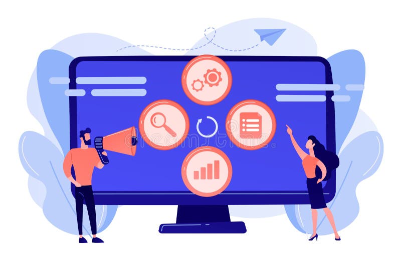 Marketing Campaign Management Concept Vector Illustration. Stock Vector ...