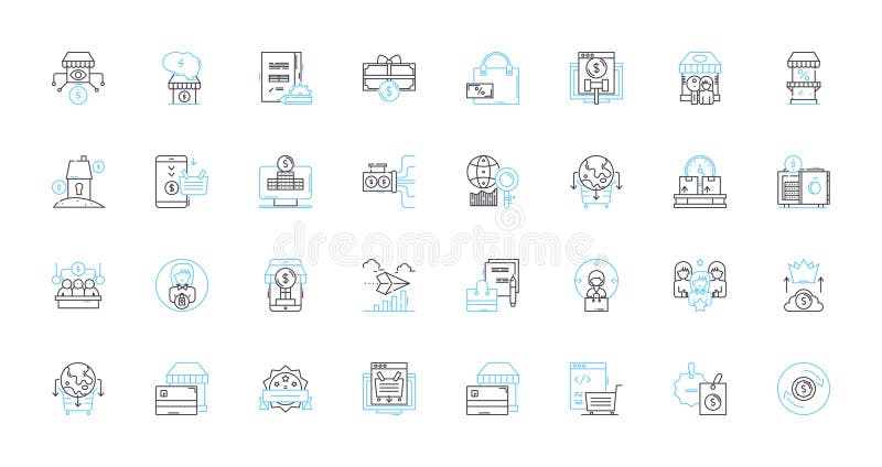 Marketing Campaigns Linear Icons Set. Strategy, Analytics, Engagement ...
