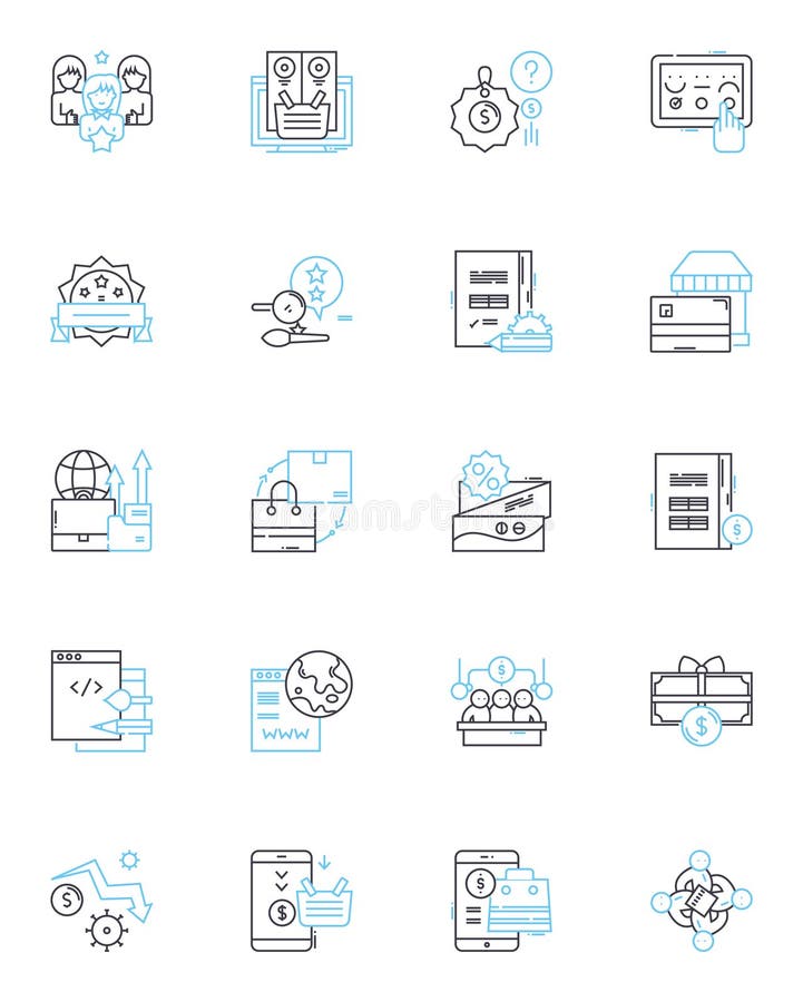 Marketing Campaigns Linear Icons Set. Strategy, Analytics, Engagement ...