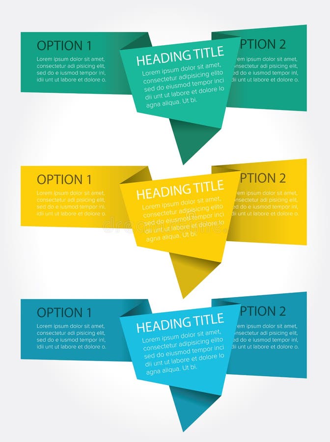 Marketing color papers stock vector. Illustration of green - 43562335