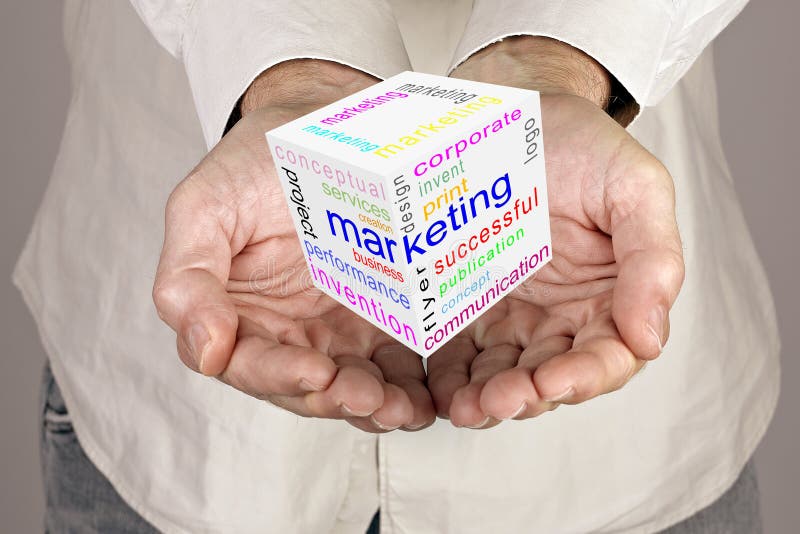 Marketing Communication World Cube Stock Photo - Image of cloud ...
