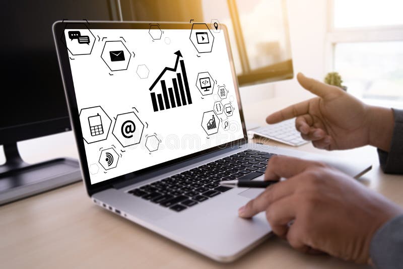 Marketing Concept Business Man Startup Project DIGITAL MARKETING Stock ...