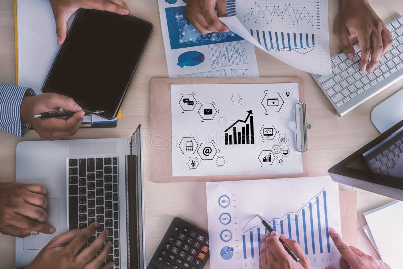 Marketing Concept Business Man Startup Project DIGITAL MARKETING Stock ...