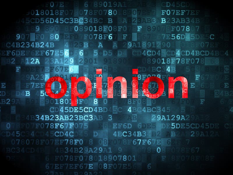 Marketing Concept: Opinion on Digital Background Stock Illustration ...