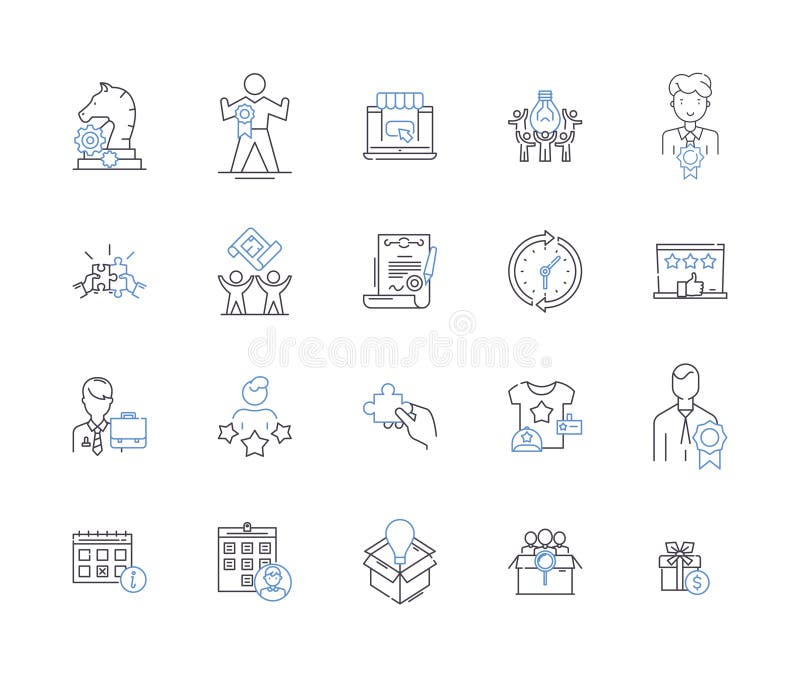 Marketing and Concept Outline Icons Collection. Marketing, Concept ...