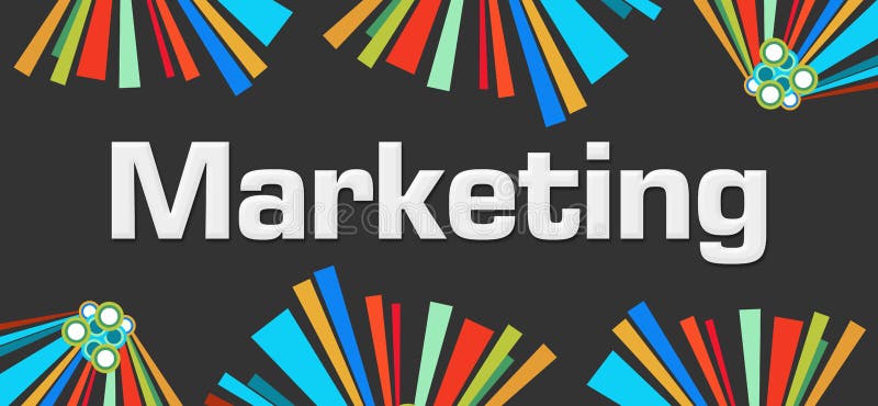 Web Marketing on Dark Digital Background. Stock Illustration ...