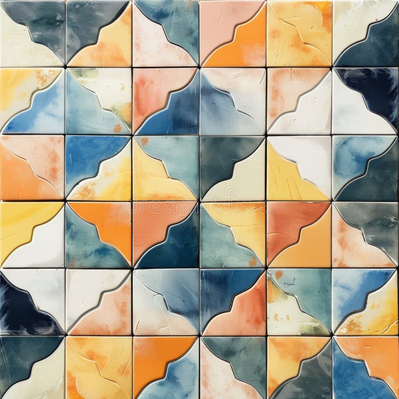 Marketing Design Concept with a Tiled Pattern. Stock Illustration ...