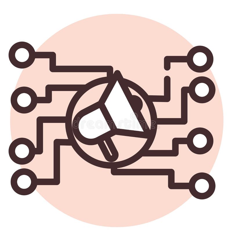 Marketing digital, icon stock vector. Illustration of symbol - 259393016