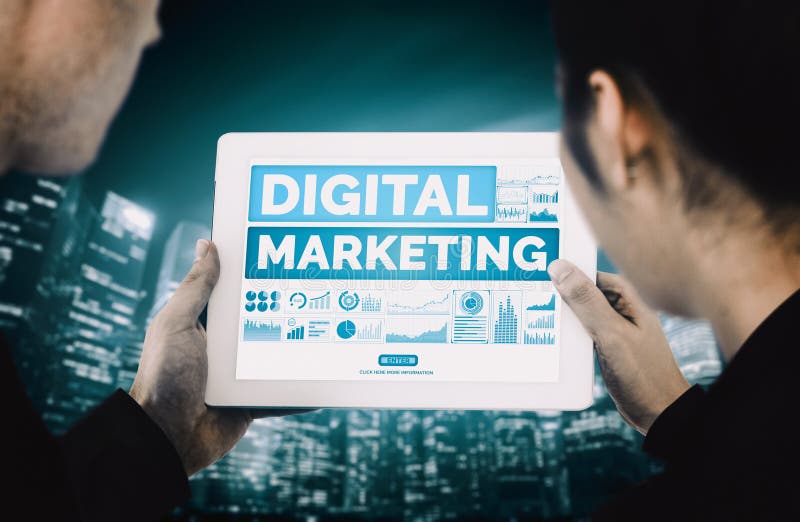 Marketing of Digital Technology Business Concept Uds Stock Image ...