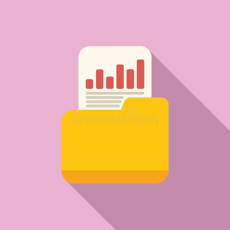 Marketing File Folder Icon Flat Vector. Mobile Claim Stock Vector - Illustration of laptop ...