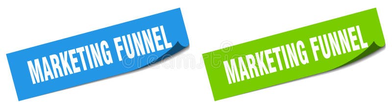 Marketing Funnel Banner Template. Marketing Funnel Ribbon Label Stock ...
