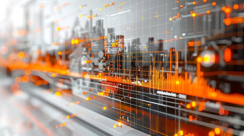 Marketing Graph with Clear Labels and Legends, Abstract Background ...