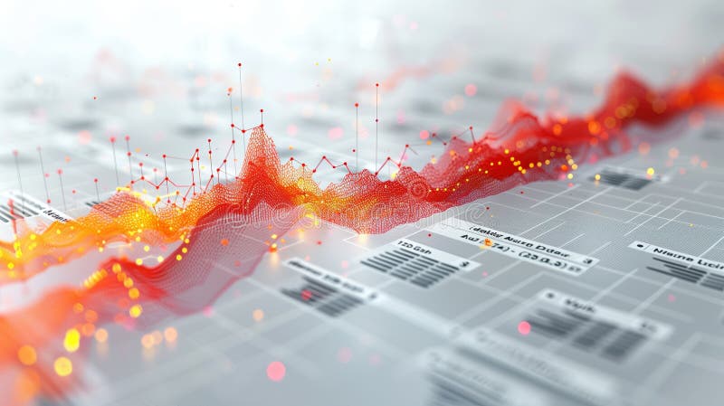 Marketing Graph with Clear Labels and Legends, Abstract Background ...