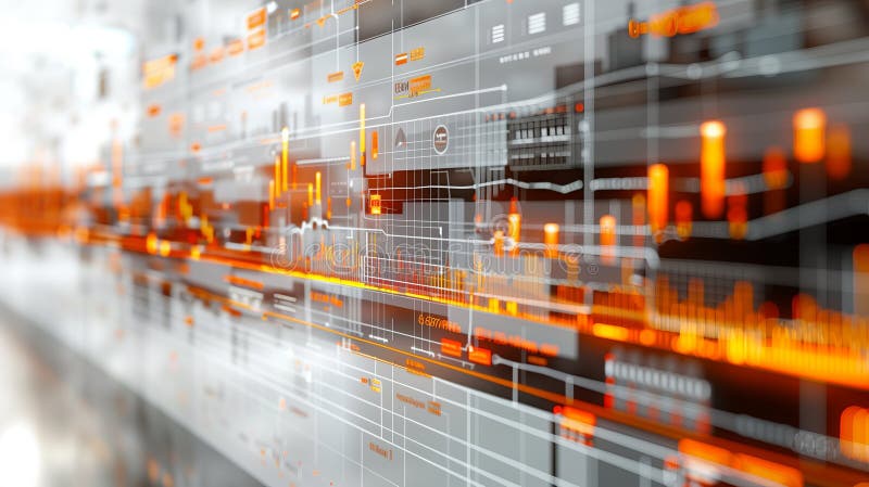 Marketing Graph with Clear Labels and Legends, Abstract Background ...